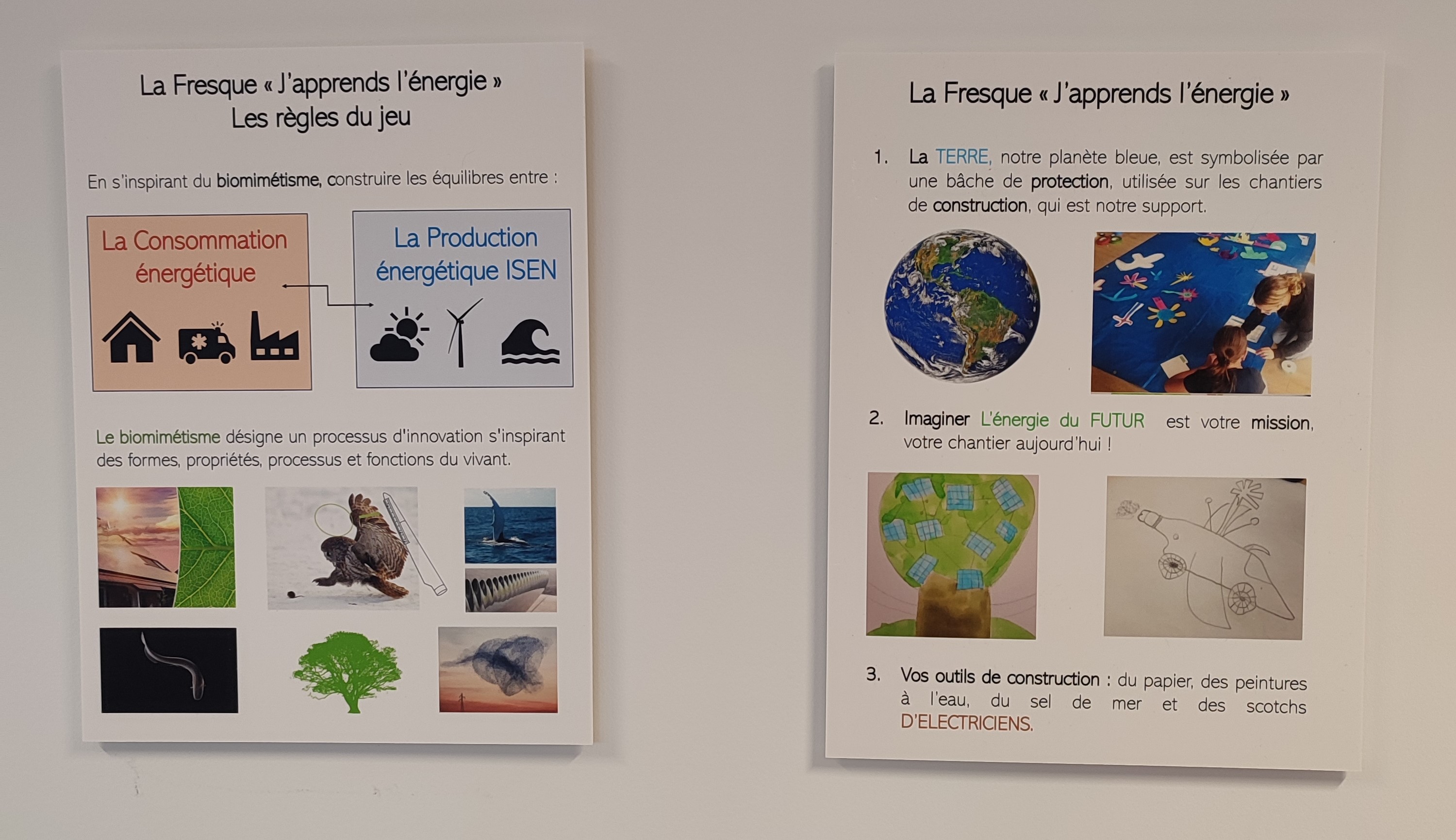 Fresque « j’apprends l’énergie » - Collège Les Sables Blancs